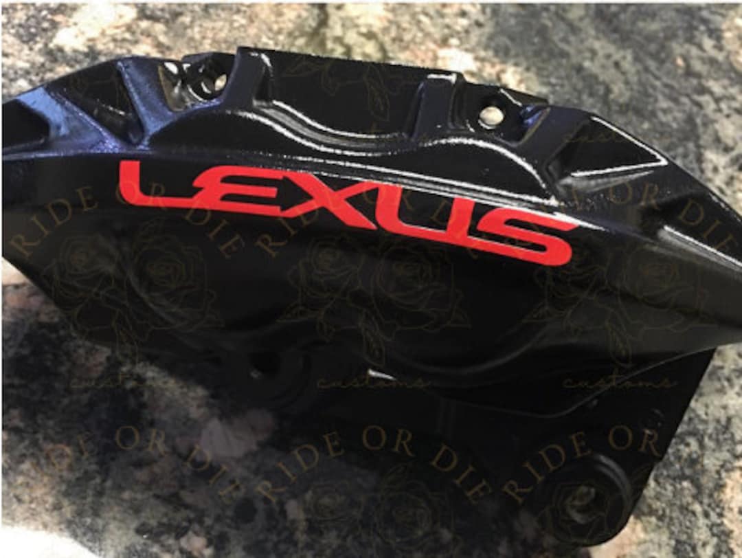 Lexus for LS400 Brake Caliper Vinyl Decal Sticker Curved Set of 2 - Etsy