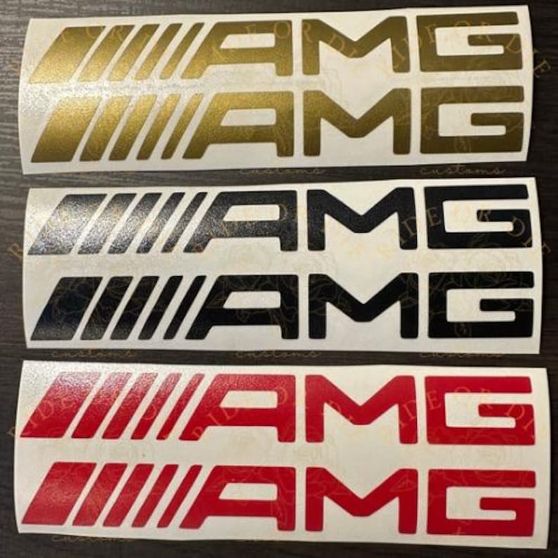 AMG Vinyl Decal Sticker - Set of 2 - Multi Sizes Multi Colors - Etsy