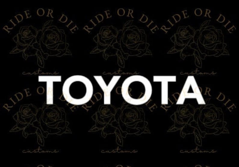 TOYOTA Vinyl Decal Sticker Multiple Sizes Colors - Etsy