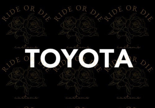 TOYOTA Vinyl Decal Sticker Multiple Sizes Colors - Etsy