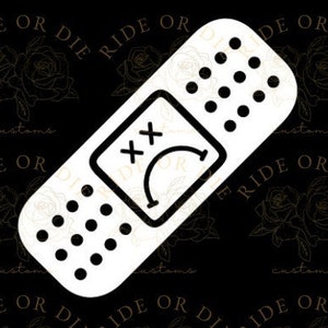 Sad Bandaid Vinyl Decal Sticker - Set of 2 - Multi Sizes Multi Colors ...