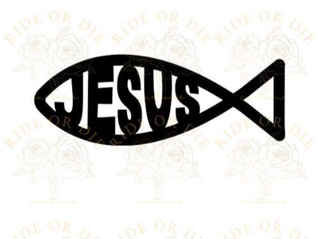 Jesus Fish Vinyl Decal Sticker - Multi Sizes - Multi Colors - Etsy