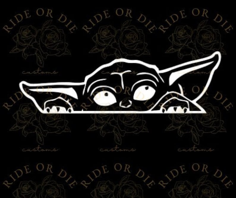 YODA Vinyl Decal Sticker Multiple Colors TOYODA - Etsy
