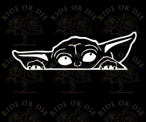 YODA Vinyl Decal Sticker Multiple Colors TOYODA - Etsy