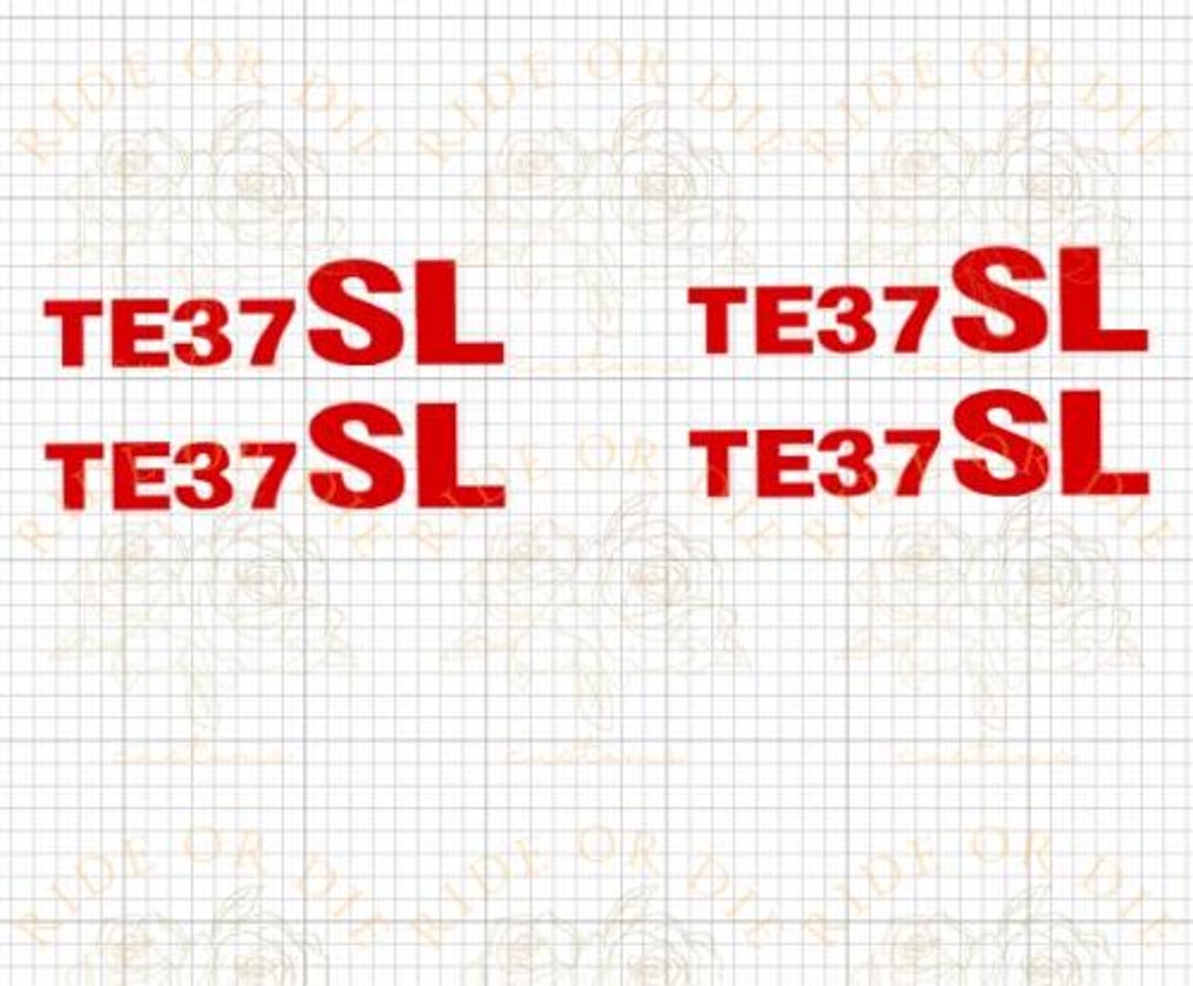 Volk TE37SL Wheels Spoke Vinyl Decal Sticker Set of 4 - Multi Sizes ...