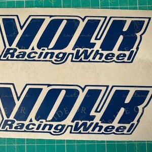 Volk Racing Wheels Rim Vinyl Decal Sticker Set of 2 - Multi Sizes ...