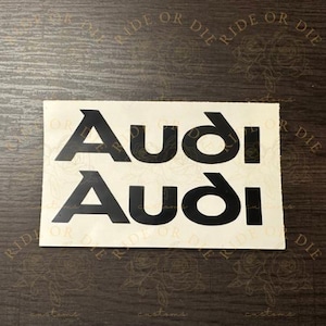 Audi Caliper Brake Vinyl Decal Sticker - Set of 2 - Multi Sizes Multi ...
