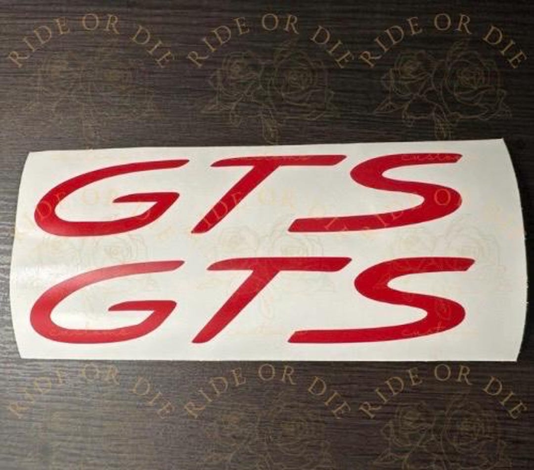 GTS Door Decal Vinyl Decal Sticker - Set of 2 - Multi Sizes Multi ...