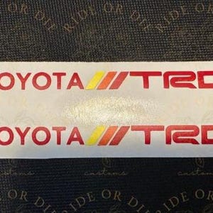 Toyota TRD Front Brake Caliper Vinyl Decal Sticker Set of 2 - Multi ...