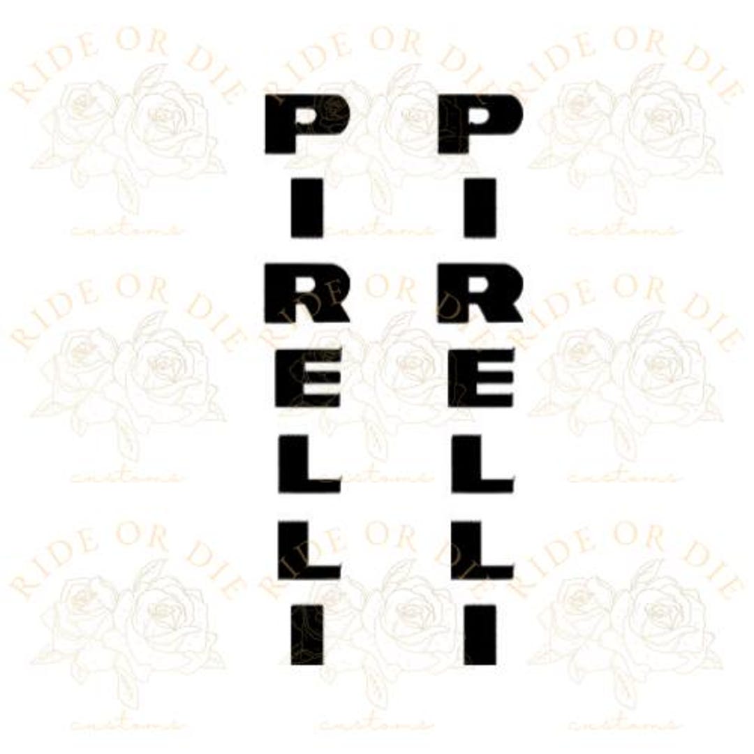 Pirelli Vinyl Decal Sticker Set of 2 - Multi Sizes - Multi Colors - Etsy