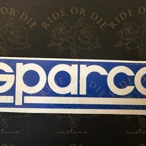Sparco Vinyl Decal Sticker - Multiple Sizes Colors - Etsy
