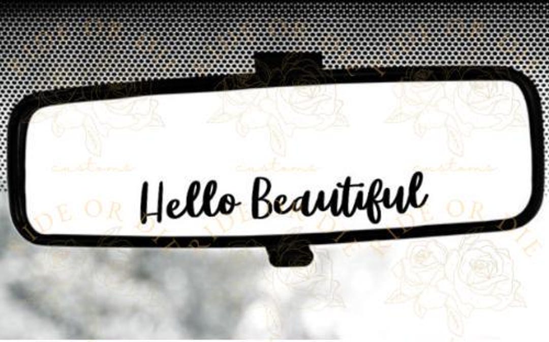 Hello Beautiful Mirror Vinyl Decal Sticker Multi Sizes Multi Colors - Etsy