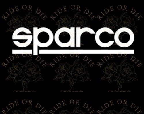 Sparco Vinyl Decal Sticker Multiple Sizes Colors - Etsy