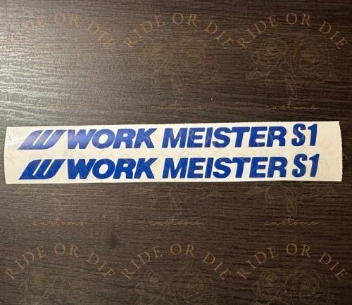 Work Meister Wheels Rim Vinyl Decal Sticker Set of 2 - Multi Sizes ...
