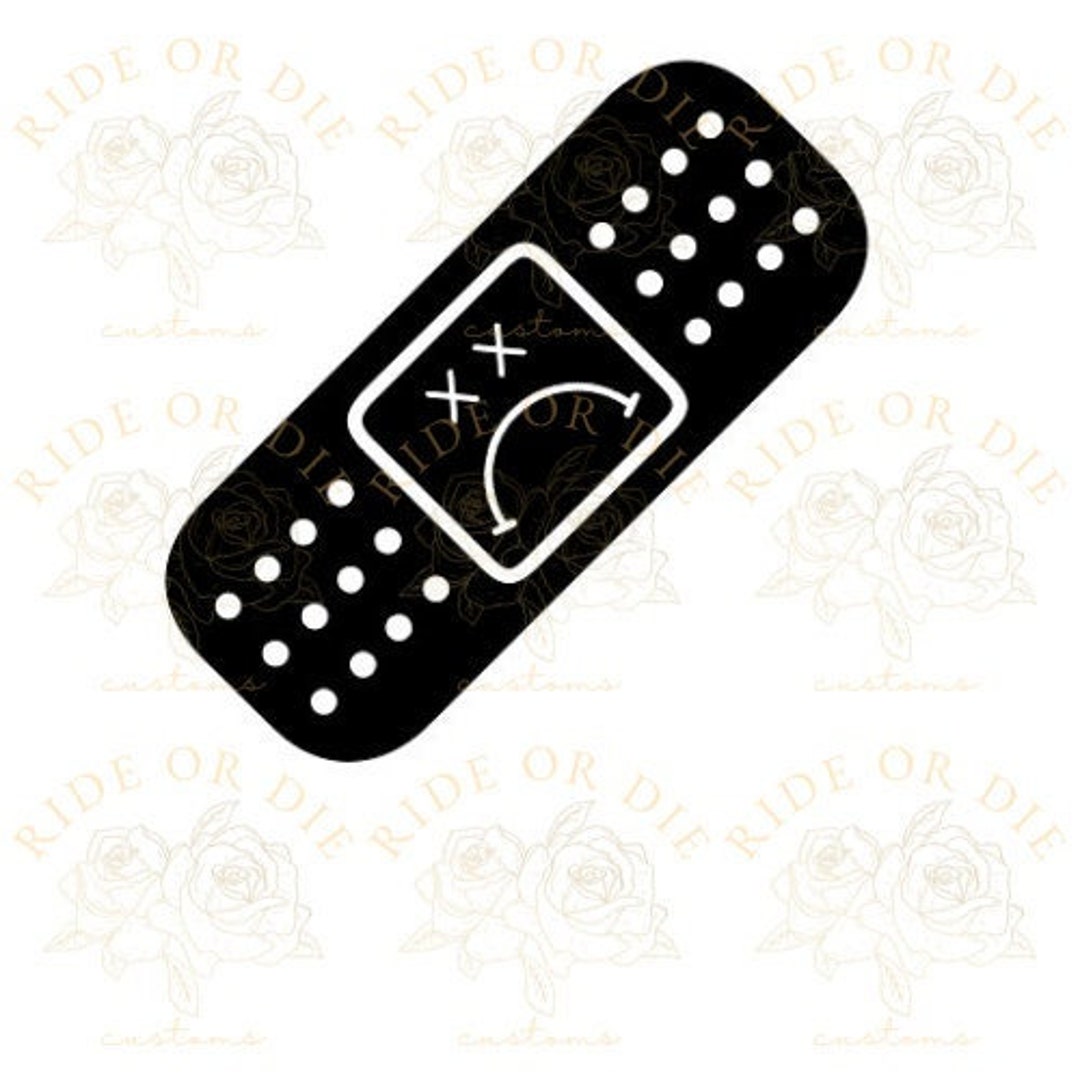 Sad Bandaid Vinyl Decal Sticker - Set of 2 - Multi Sizes Multi Colors ...