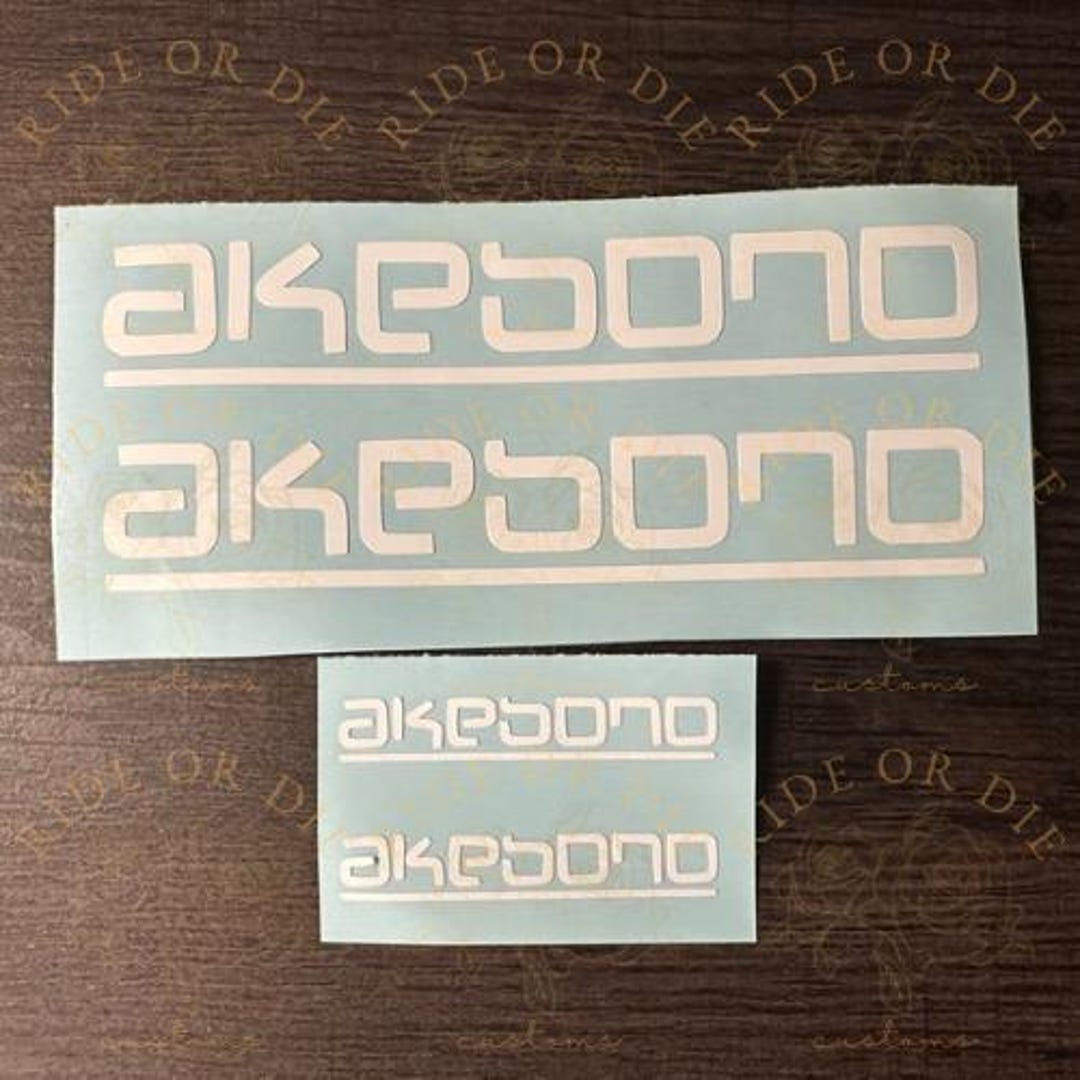 Akebono Brake Caliper Vinyl Decal Sticker - Set of 4 -multicolors - Etsy