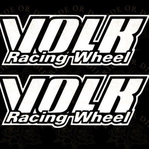 Volk Racing Wheels Rim Vinyl Decal Sticker Set of 2 - Multi Sizes ...