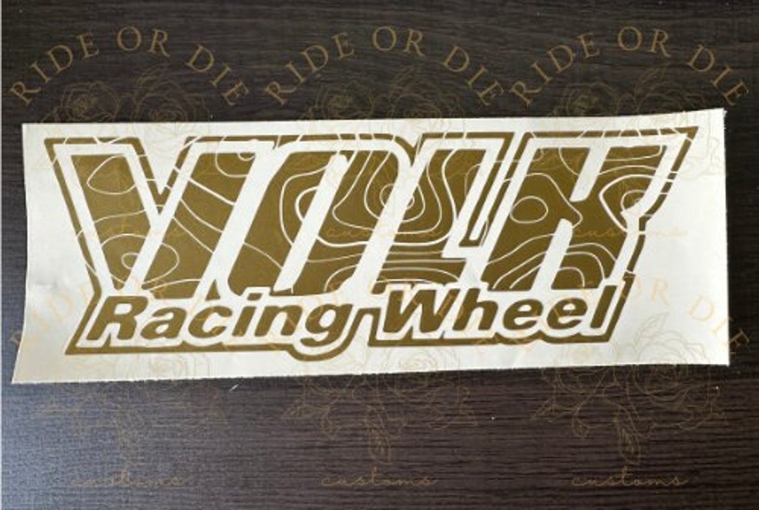 Volk Racing Wheels Topographic Vinyl Decal Sticker - Multiple Sizes ...