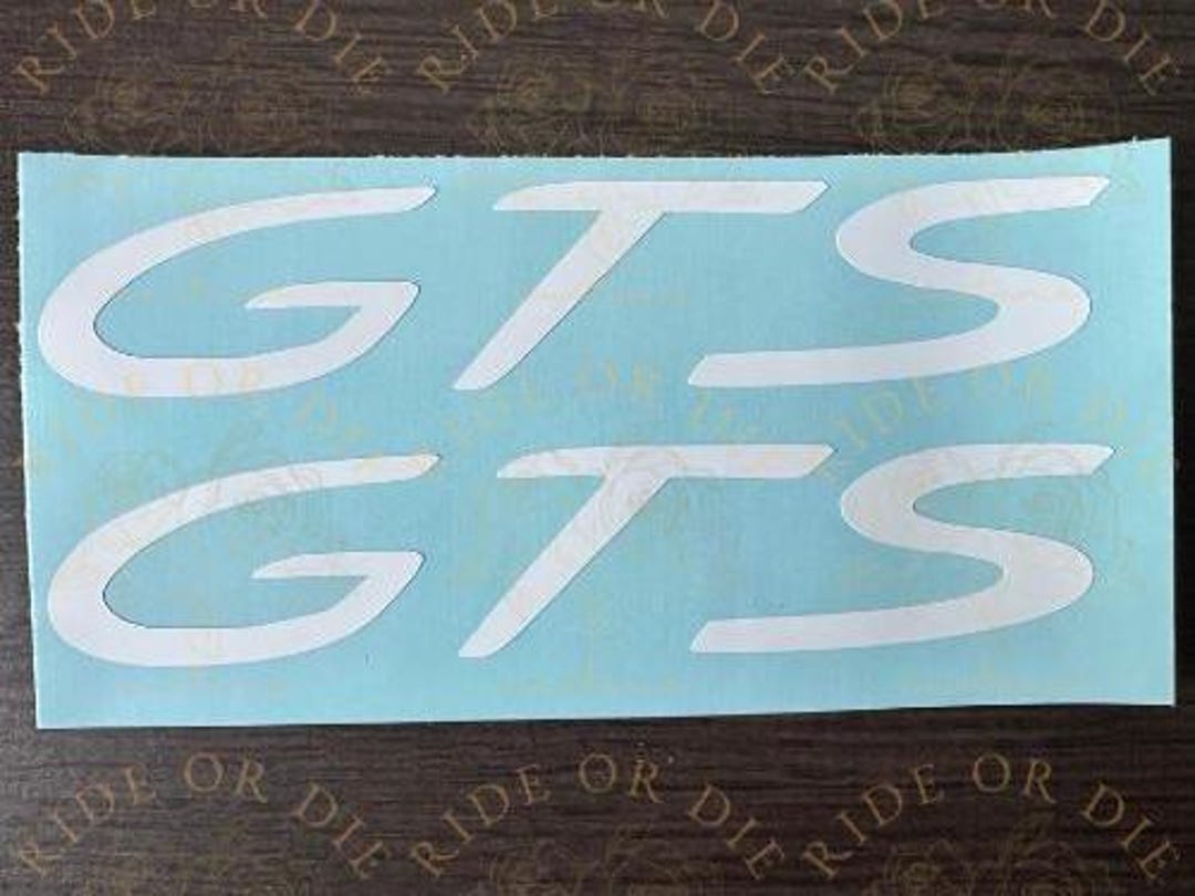GTS Door Decal Vinyl Decal Sticker - Set of 2 - Multi Sizes Multi ...