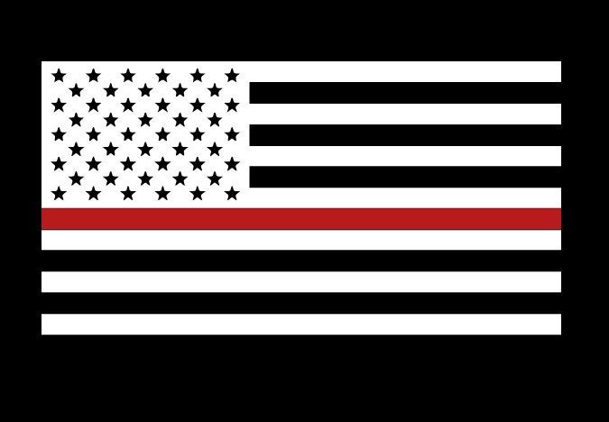 Thin Red Line Flag Vinyl Decal - Etsy