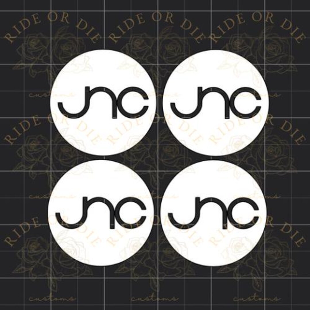 Custom Wheels Center Cap Vinyl Decal Sticker Set of 4 - Multi Sizes ...