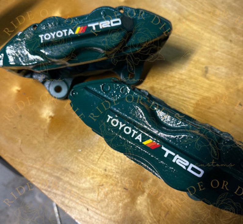 Toyota TRD Brake Caliper Vinyl Decal Sticker Set of 2 Multi Colors - Etsy