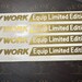 Work Equip Wheels Rim Vinyl Decal Sticker Set of 4 - Multi Sizes ...