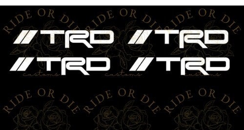TRD Brake Caliper Vinyl Decal Sticker Set of 4 Multi Colors/sizes - Etsy