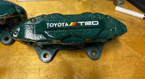 Toyota TRD Brake Caliper Vinyl Decal Sticker Set of 2 Multi Colors - Etsy