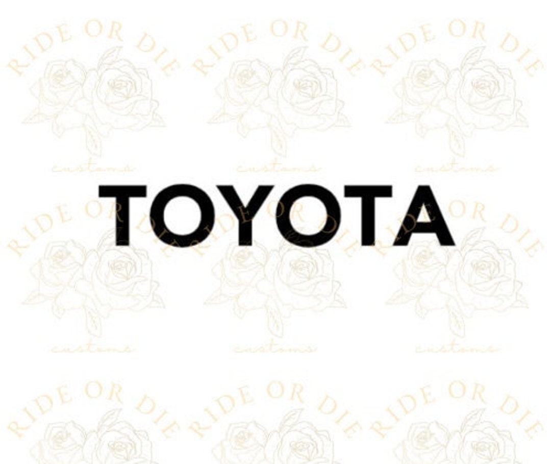 TOYOTA Vinyl Decal Sticker - Multiple Sizes Colors - Etsy