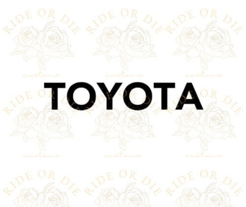 TOYOTA Vinyl Decal Sticker Multiple Sizes Colors - Etsy
