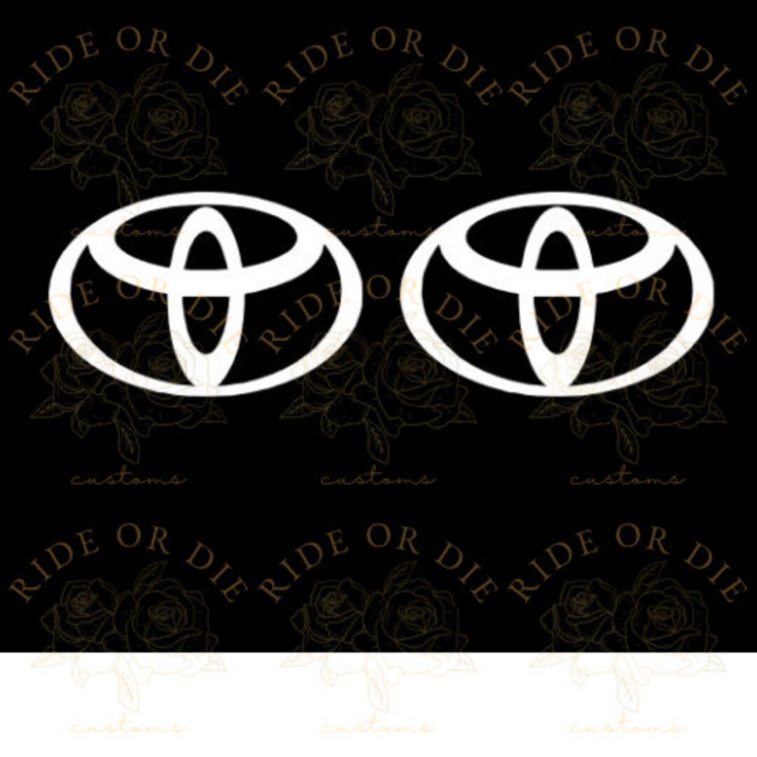 TOYOTA Vinyl Decal Sticker Set of 2 Multiple Colors - Etsy