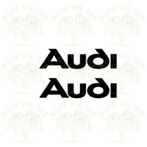 Audi Caliper Brake Vinyl Decal Sticker - Set of 2 - Multi Sizes Multi ...