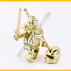 Ninjago Lloyd Gold Chrome Ninja (custom MOC) - Etsy