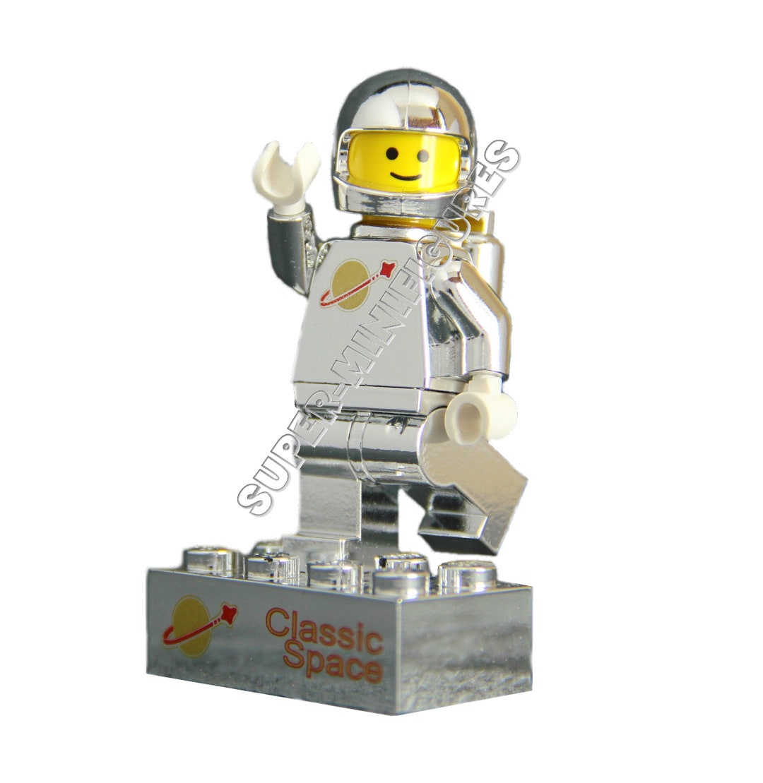Classic Space Astronaut Silver Chrome Minifigures ( Custom MOC ) - Etsy UK
