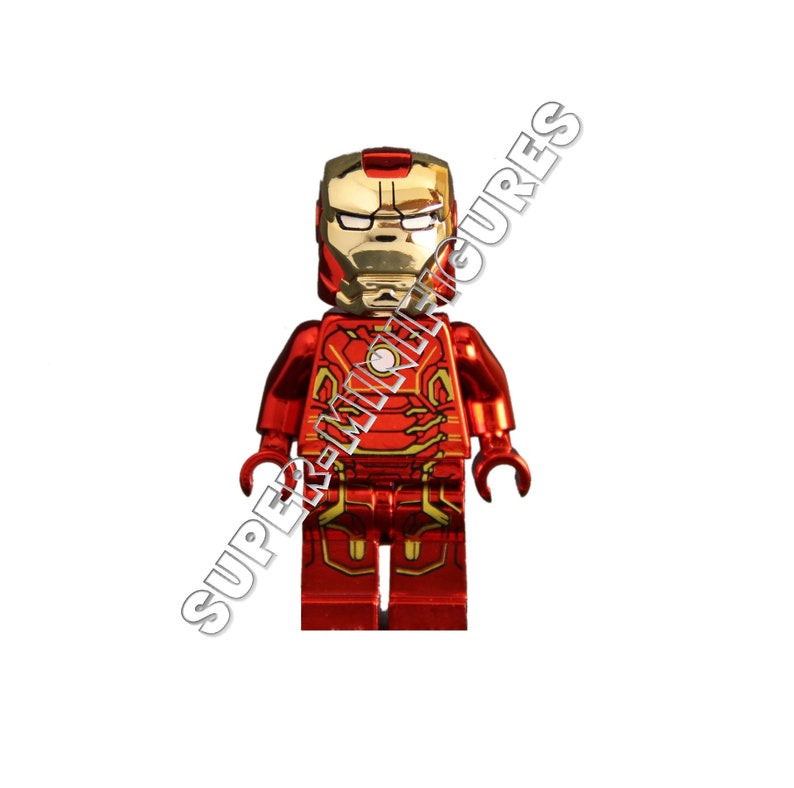 Lego Iron Man Red Chrome custom MOC - Etsy