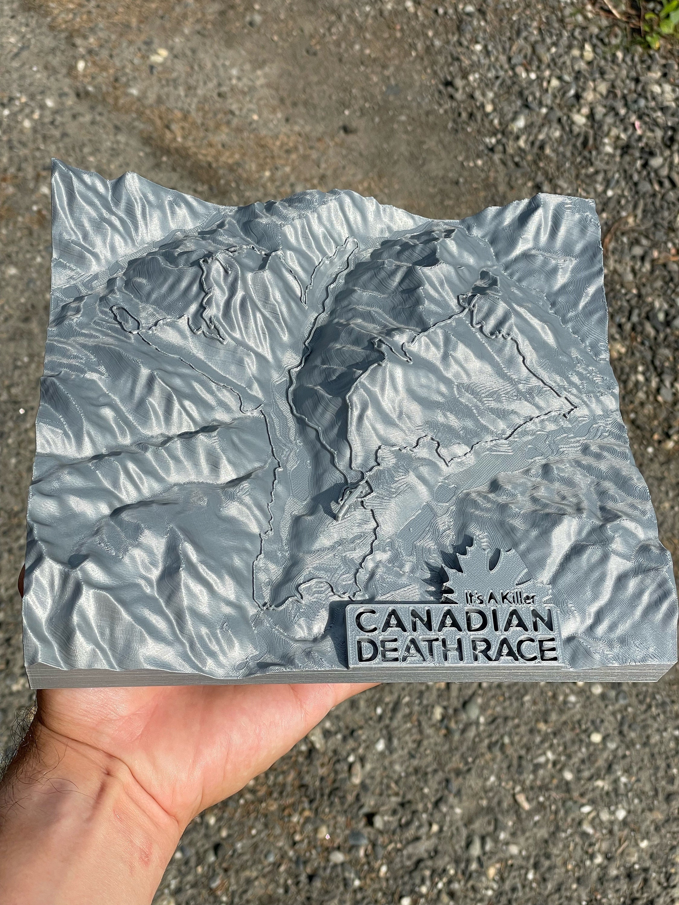 Canadian Death Race Topo Map - Etsy