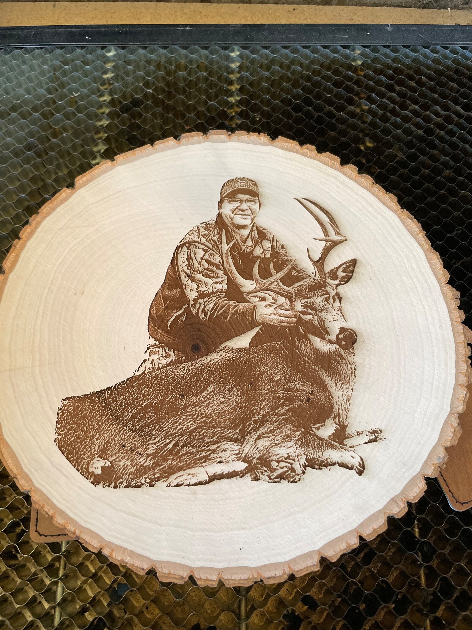 Personalized Engraved Live-edge Plaque for Newlyweds Wooden Live Edge 9 ...