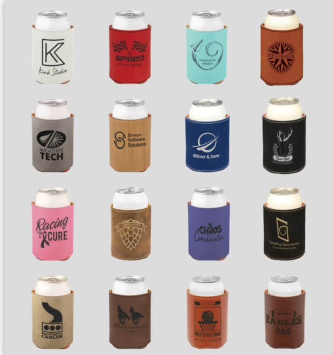 Personalized Wedding Laserable Leather Standard Drink & Beverage Holder ...