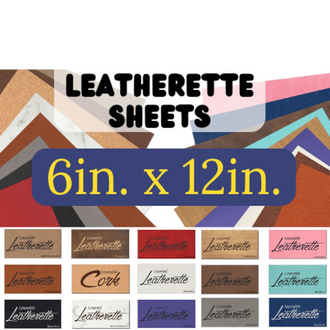 Laserable Leatherette Sheets 6x12 Laser Engravable Sheet Stock With ...