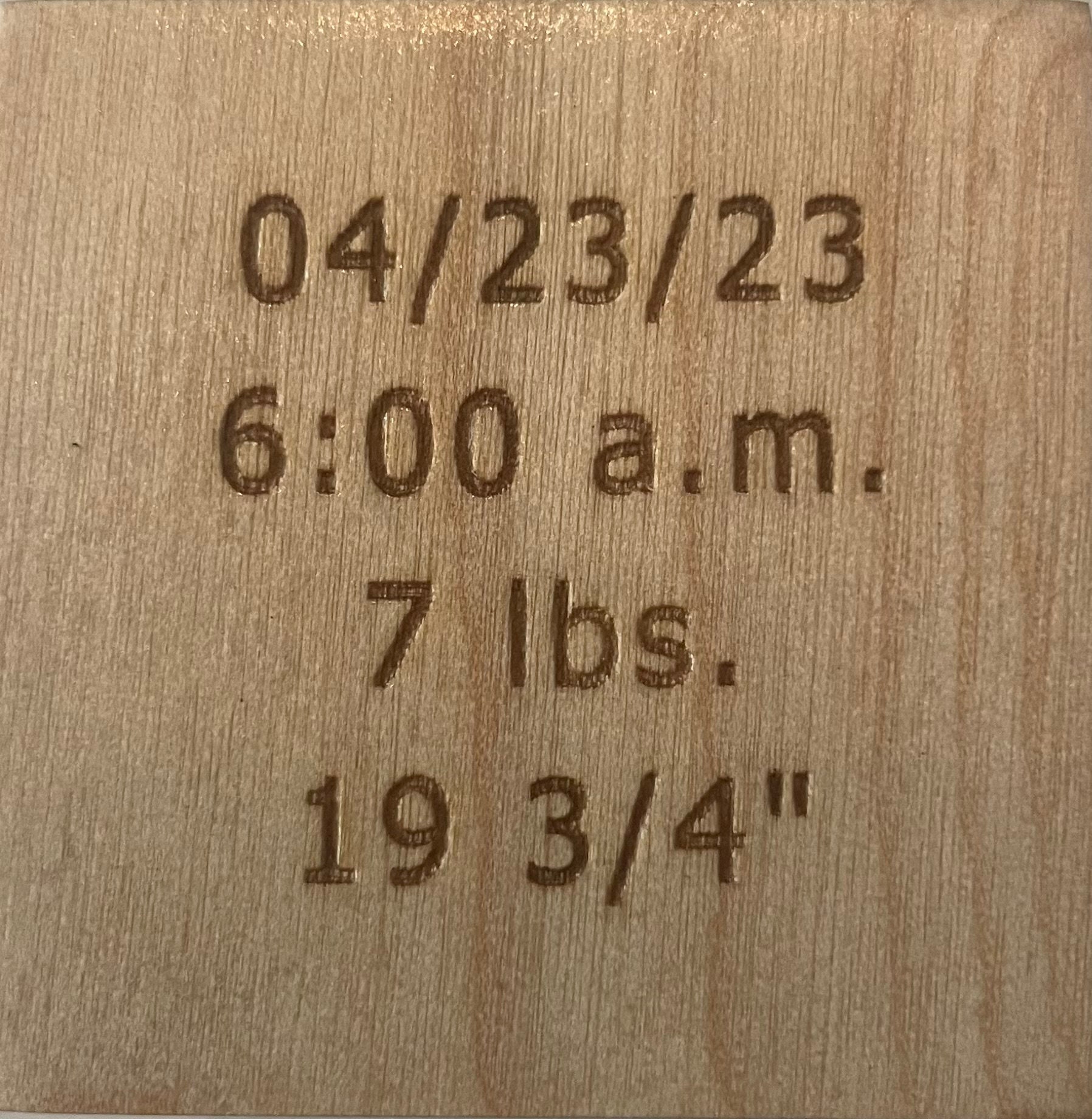 Personalized Baby Block | New Baby Birth Block | Custom Baby Stats ...