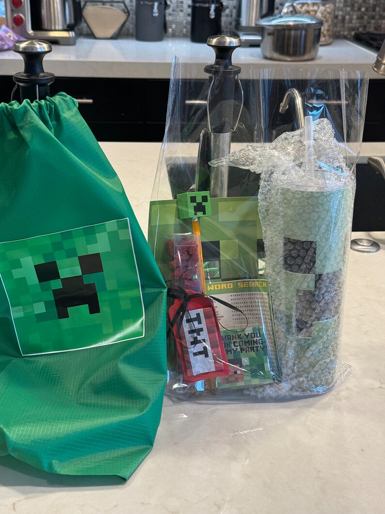 Mine Craft Party Favor/ Party Pack - Etsy