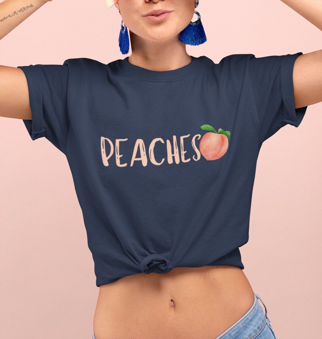 Peaches T-shirt, Peach Tee, I Love Peaches, Unisex Softstyle T-shirt - Etsy