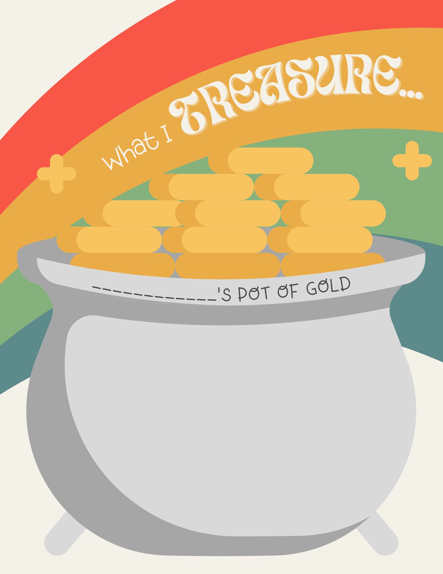 St Patricks Day Kids Activity Pot of Gold, St Patricks Game, St ...