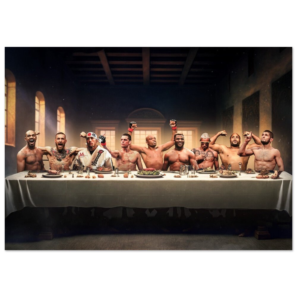 The UFC Legends Last Supper Poster UFC Fighting Poster - Etsy Canada