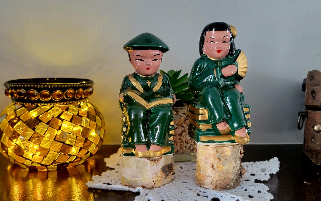 Japan Vintage Royal Asian Prince and Princess Salt and Pepper Vintage ...