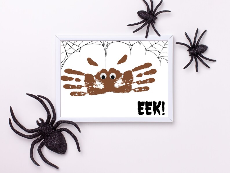 Spider Handprint Craft, Trick or Treat, Printable, Kid Craft, Daycare ...