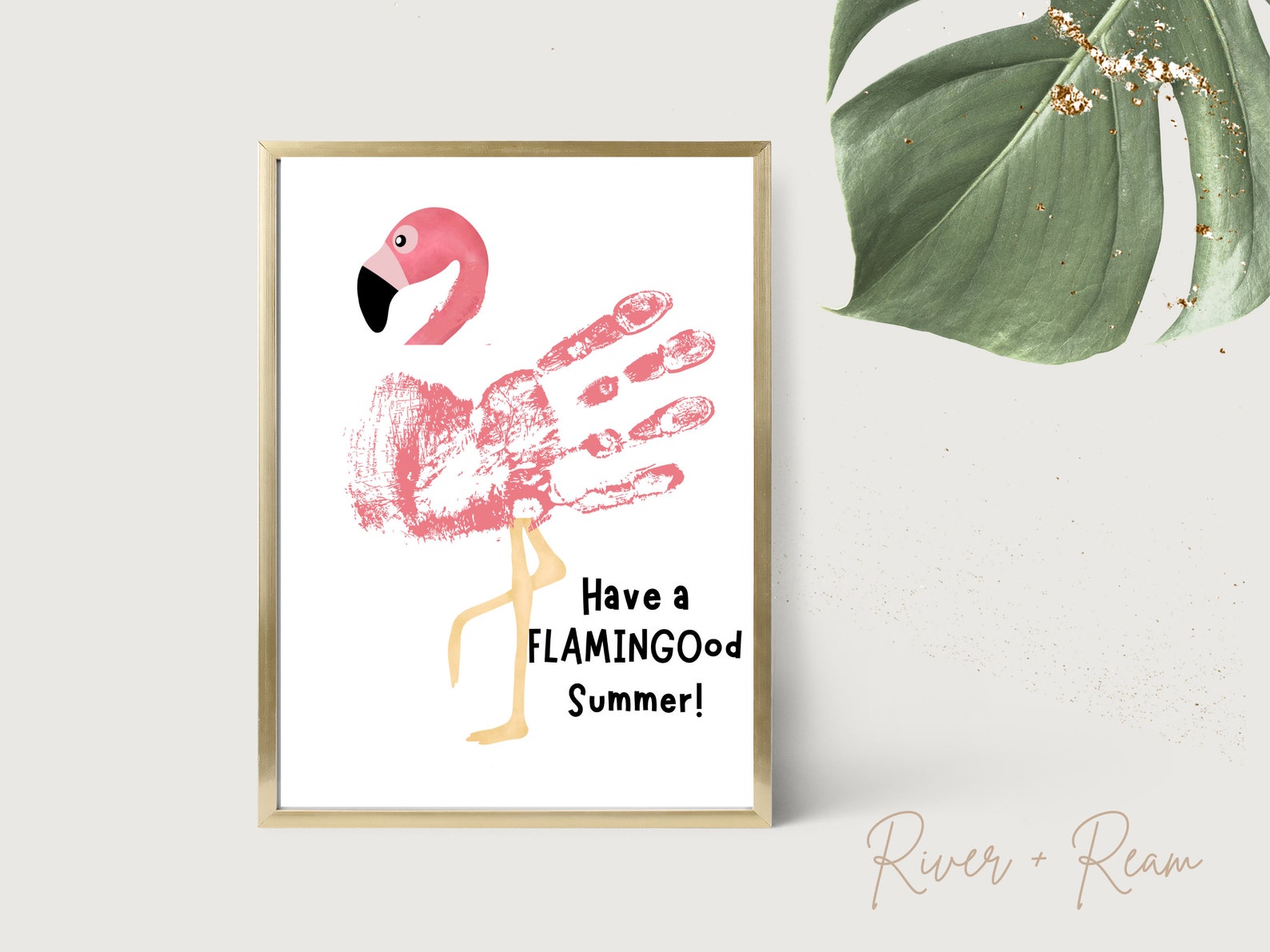 Flamingo Handprint Craft, Printable, Kid Craft, Daycare Activity ...