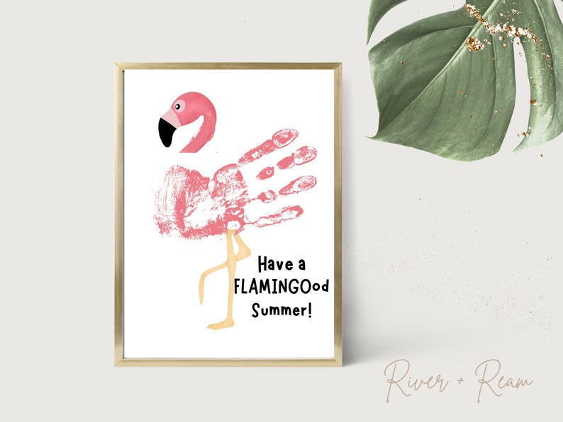 Flamingo Handprint Craft, Printable, Kid Craft, Daycare Activity ...