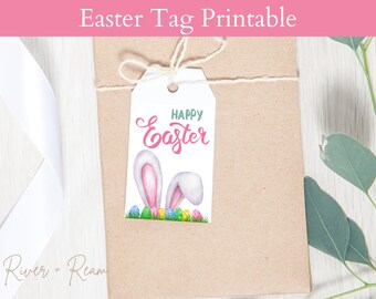 He is Risen Easter Printable Tag | Instant Download | DIY Easter Tag ...